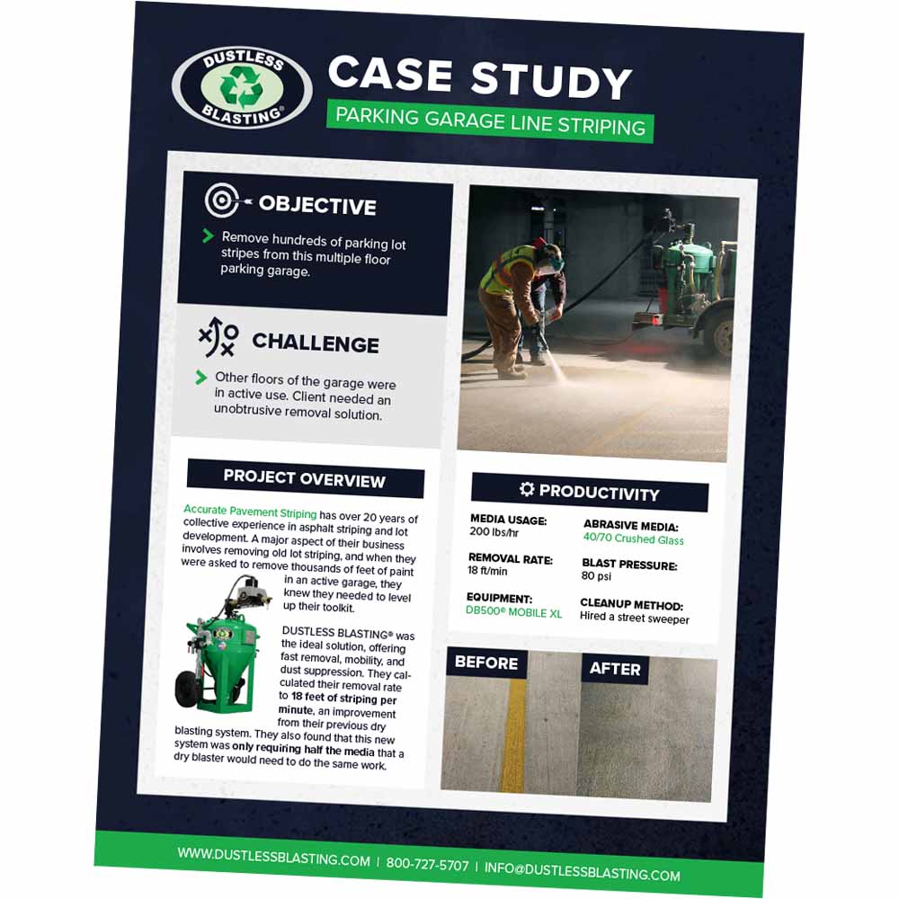 Case Study: Parking Lot Striping Removal